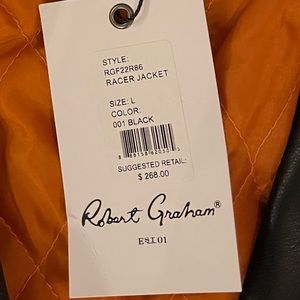 Robert Graham | Jackets & Coats | Nwt Robert Graham Black Vegan Leather ...